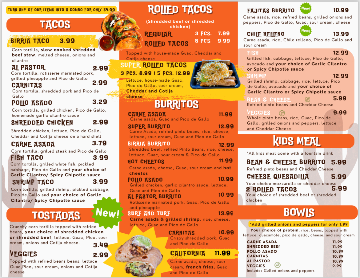Menu - Loritas